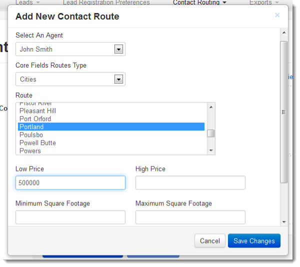 Contact Routing Options – IDX Broker