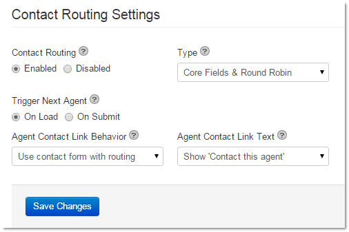 Contact Routing Options – IDX Broker