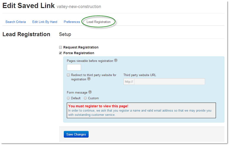 Saved Links-manage – IDX Broker