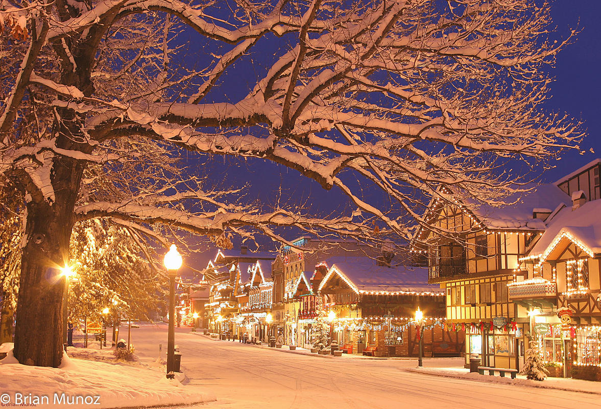 Christmas City Lights Snow