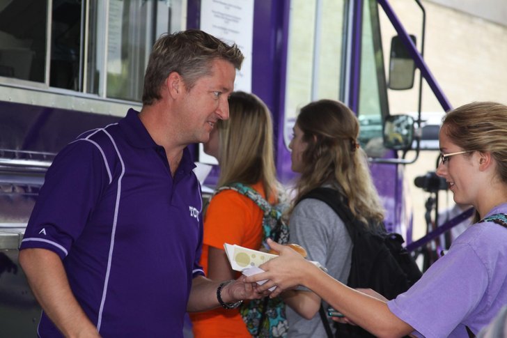 Fort Worth, TX: Top Chef Tim Love debuts Big Purple Food Truck on TCU ...