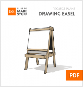 How to make diy wooden drawing easel plans - I Like To Make Stuff