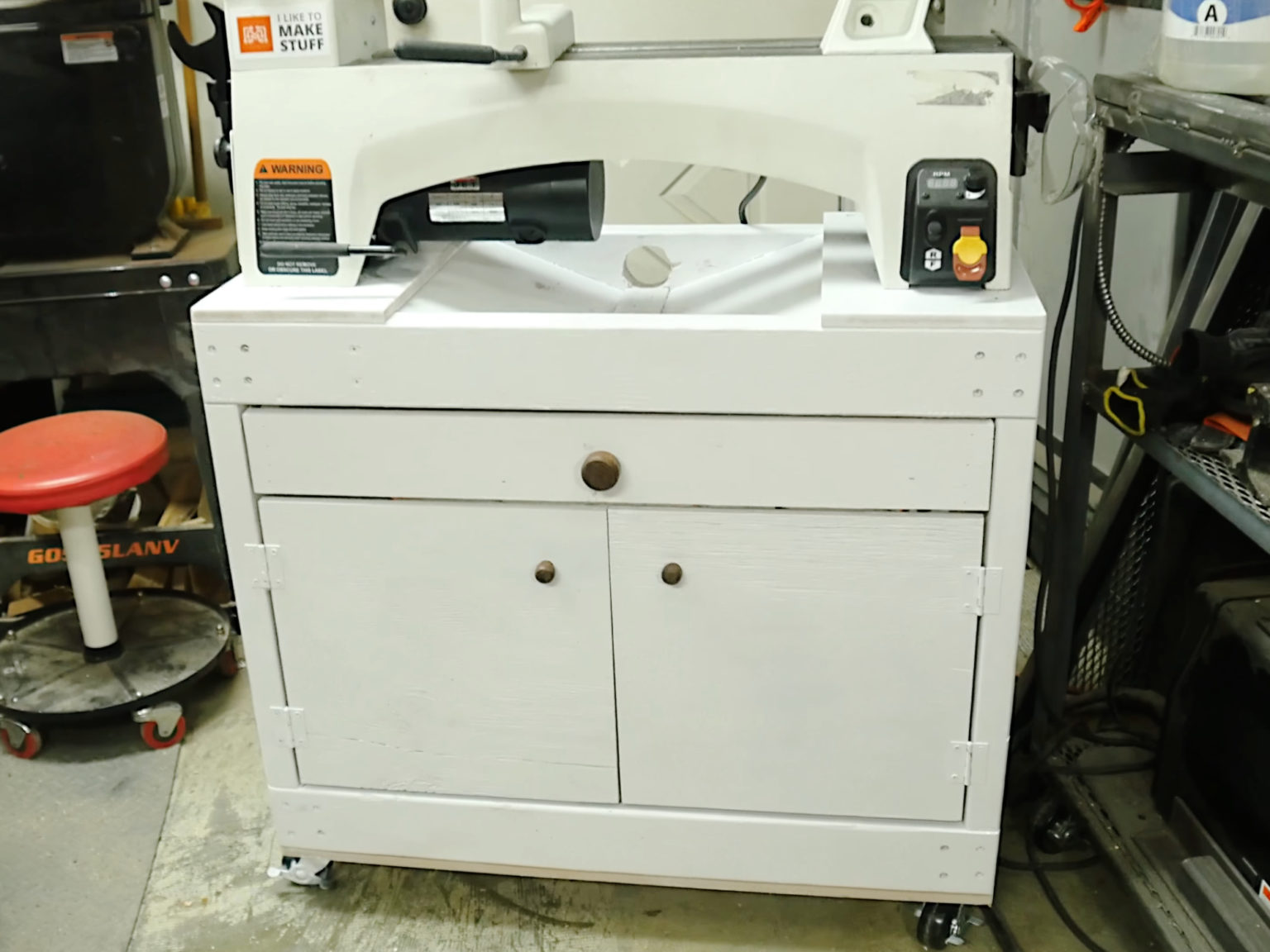 Rolling Lathe Cart - Digital Plans - I Like To Make Stuff