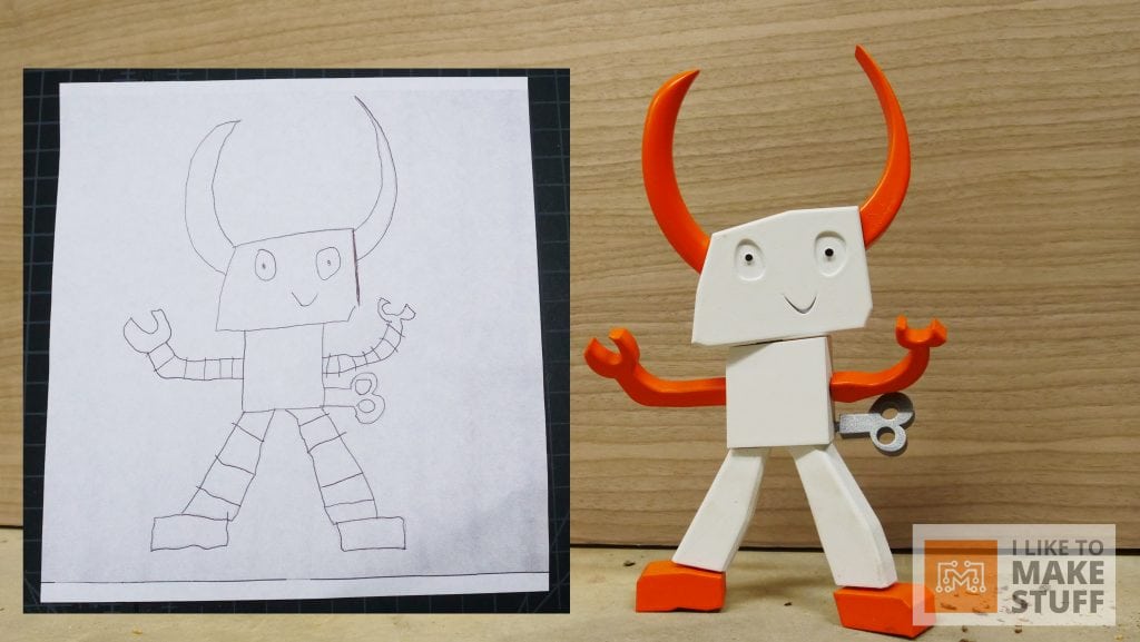 How to Turn a Kids Drawing into a 3d Printed Toy - I Like To Make Stuff