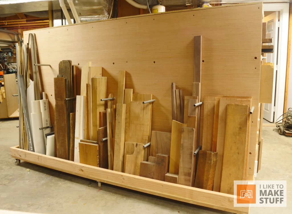 How to Make a Rolling Lumber Storage Cart // Woodworking - I Like To ...