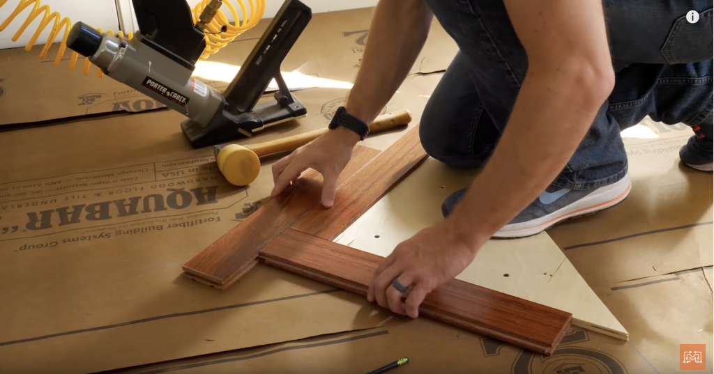 How to Install a Herringbone Floor - I Like To Make Stuff