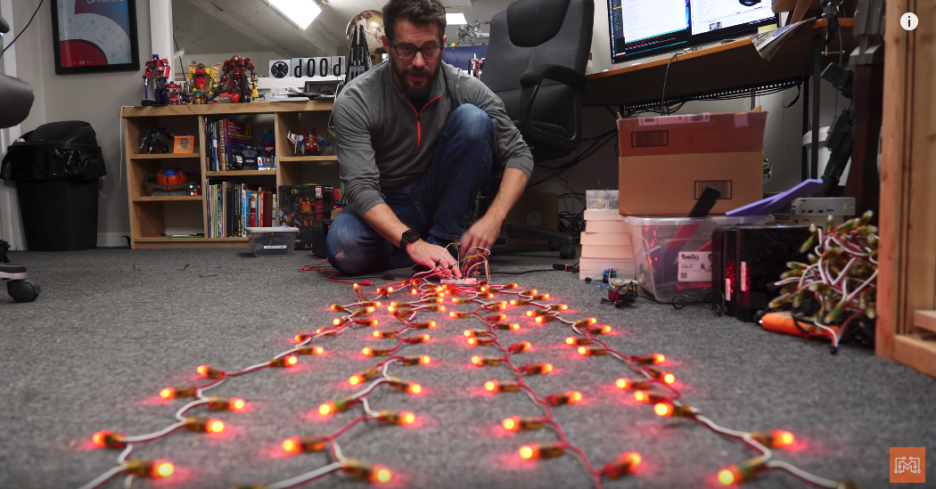 Making a Giant Christmas Tree Video Game - I Like To Make Stuff