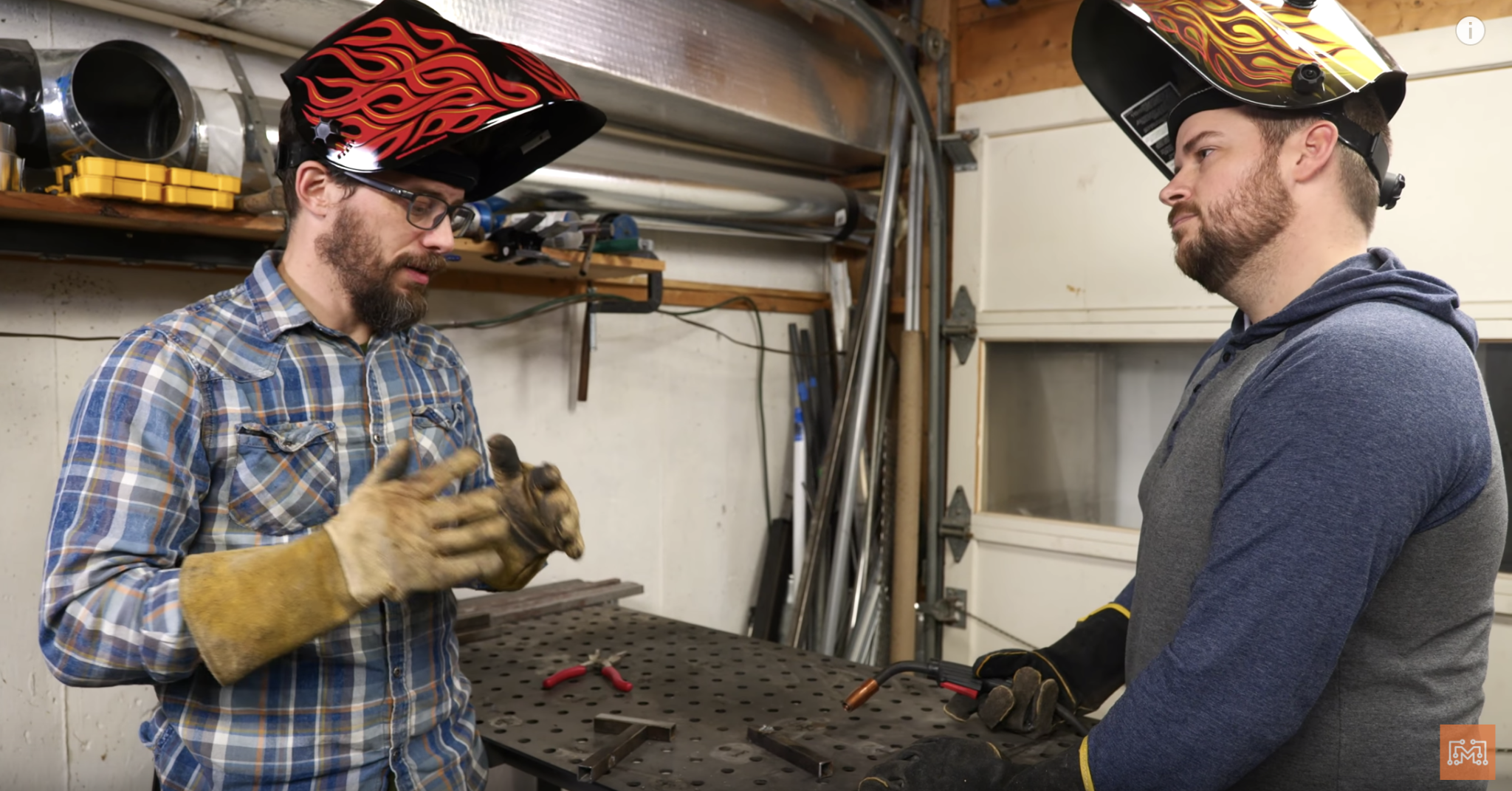 Making Simple Steel Storage while Learning to Weld - I Like To Make Stuff