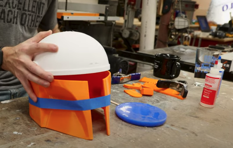 Making Full Size Helmets Using Small 3D Printers - I Like To Make Stuff