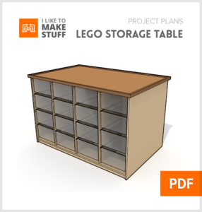 Lego Storage Table - I Like To Make Stuff