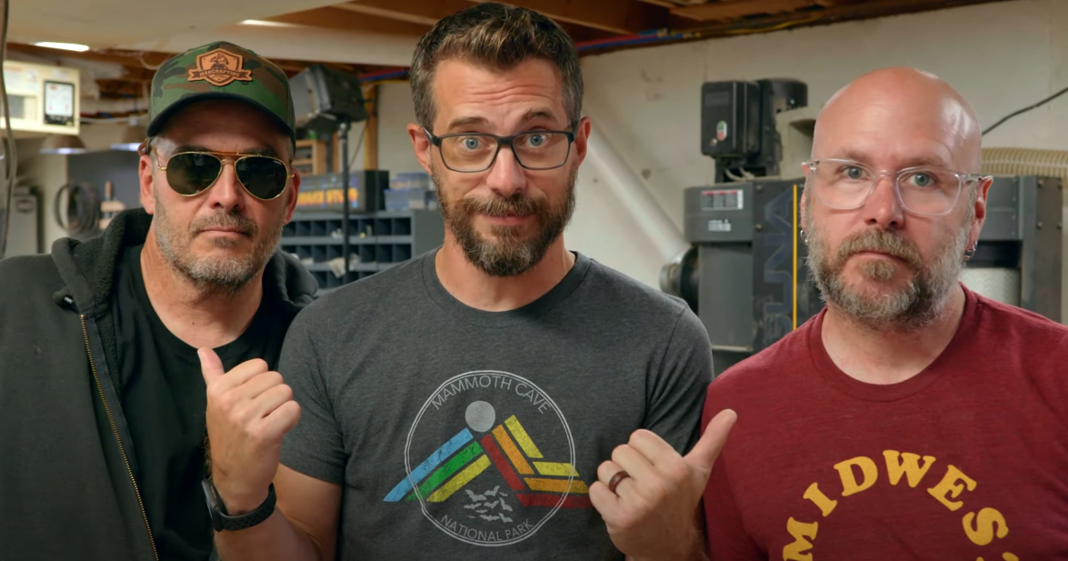 "Making It" Podcast Table - I Like To Make Stuff