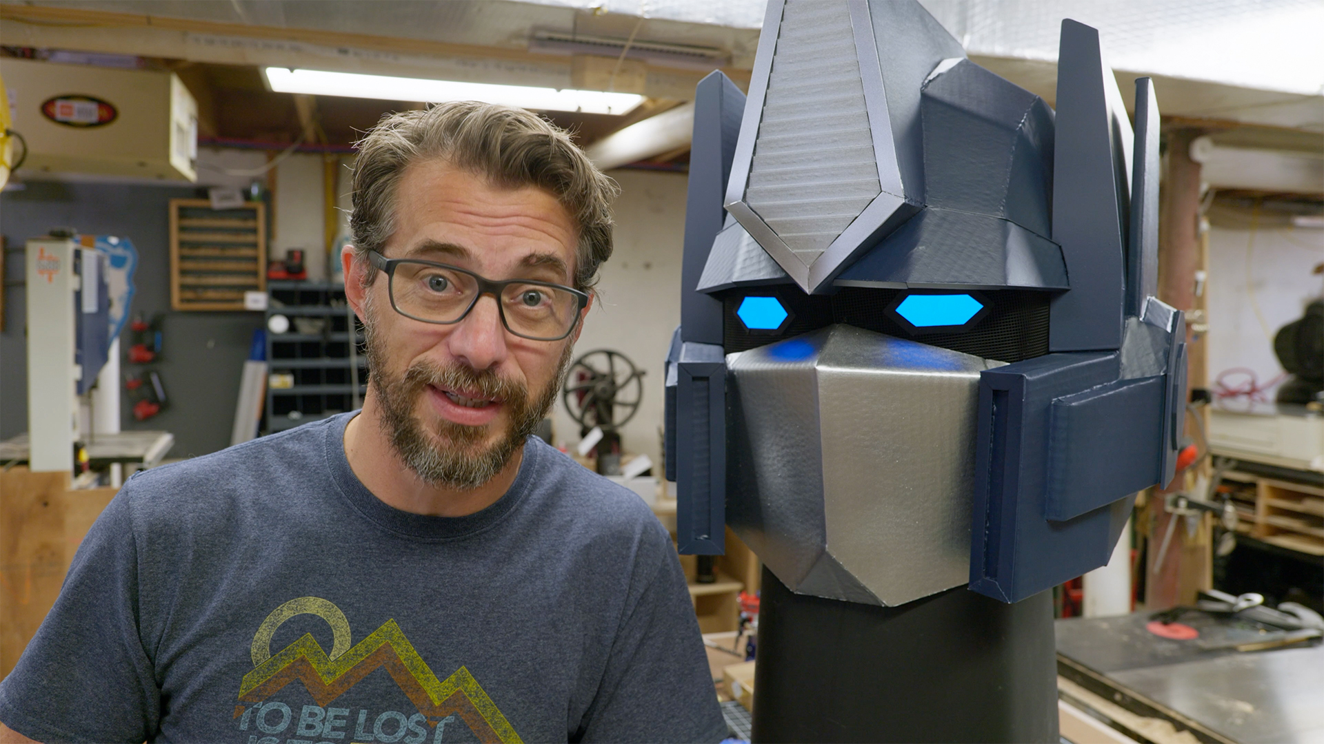 Life-sized Optimus Prime Helmet - I Like To Make Stuff