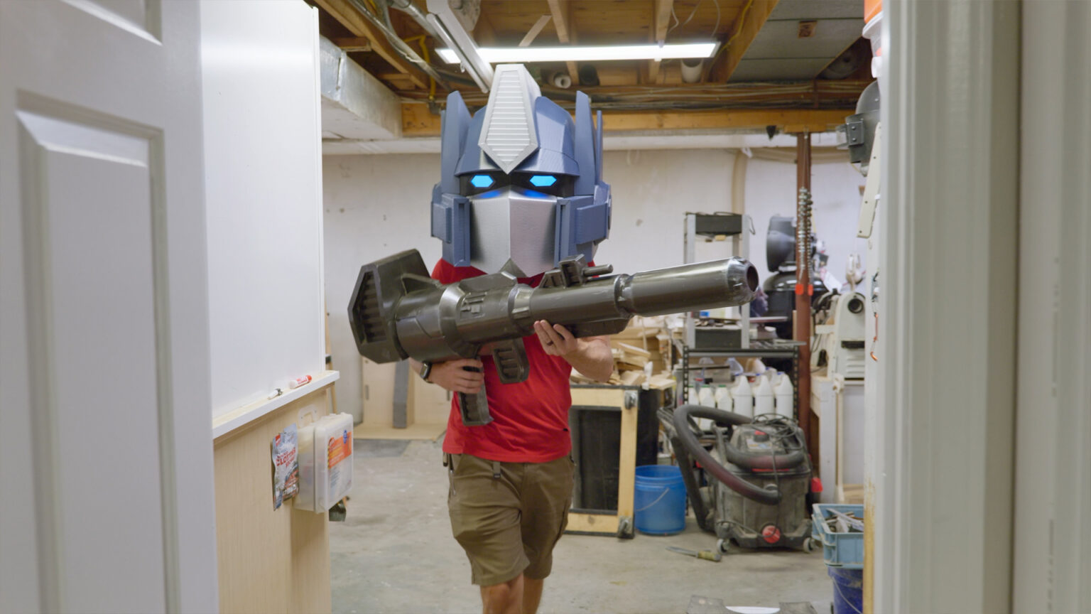 Life-sized Optimus Prime Helmet - I Like To Make Stuff