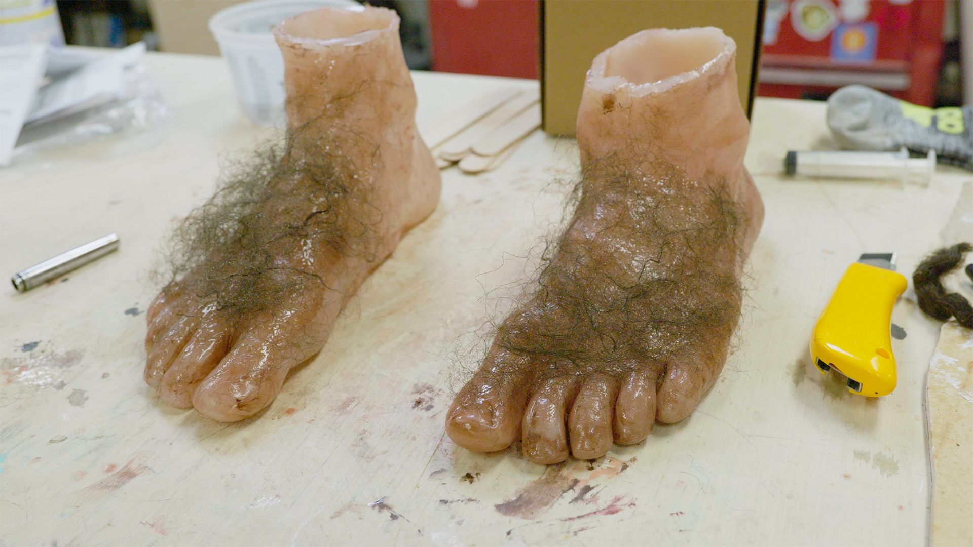 Making Hobbit Feet for Halloween - I Like To Make Stuff