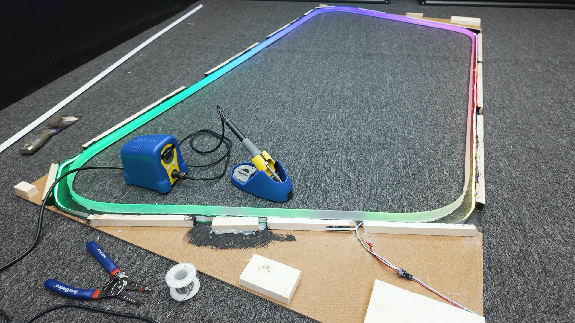 Building a TRON Inspired Electronics Room - I Like To Make Stuff