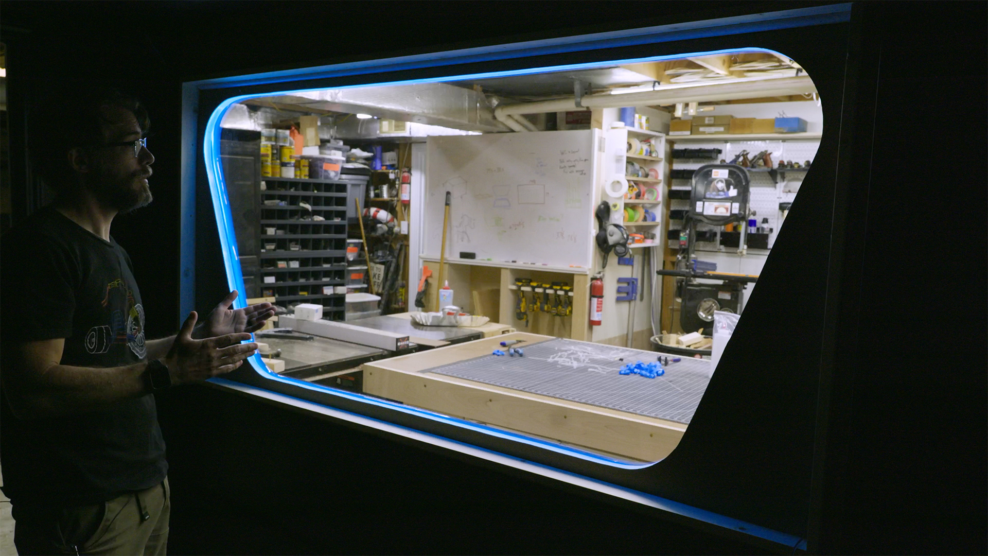 Building a TRON Inspired Electronics Room - I Like To Make Stuff