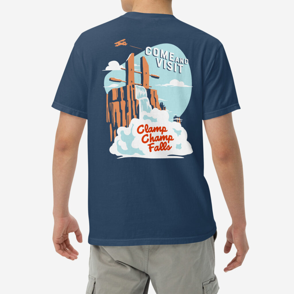 Clamp Champ Falls - National Parks T-Shirt - I Like To Make Stuff