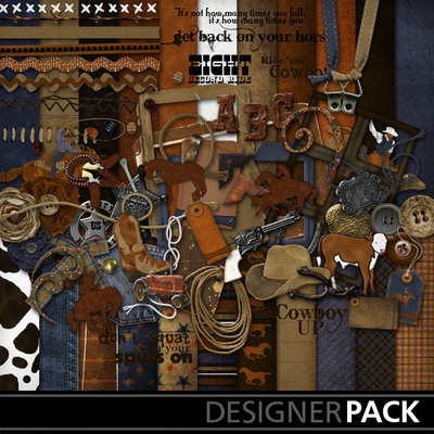Digital Scrapbooking Kits | Cowboy Up | Animals - Pets, Boys, Outdoors ...