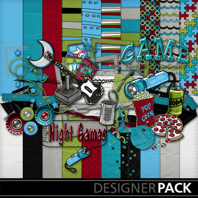 Digital Scrapbooking Kits | Night Games | Boys, Entertainment, Kid Fun ...