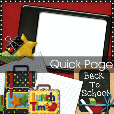 Digital Scrapbooking Kits | Back 2 School 12x12 Quick Pages | School ...