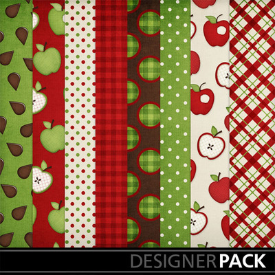 Digital Scrapbooking Kits | Applelicious Pack | Everyday | MyMemories
