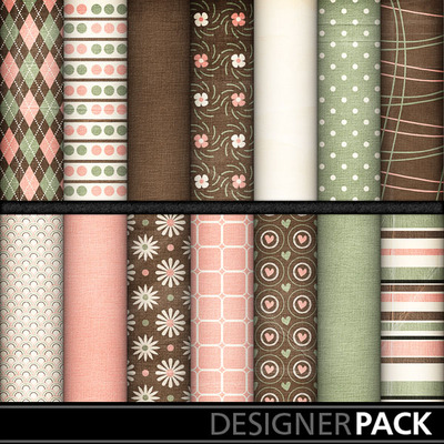 Digital Scrapbooking Kits | Neapolitan Mint Pack | Everyday | MyMemories