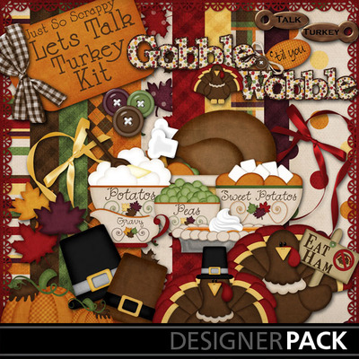 Digital Scrapbooking Kits | Let's Talk Turkey | Holidays - Thanksgiving ...