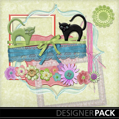 Digital Scrapbooking Kits | Lovely Cats-(paperst) | Everyday, Love ...