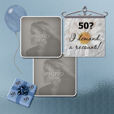 Digital Scrapbooking Kits | 50th Birthday Template-(LLLCrtn ...