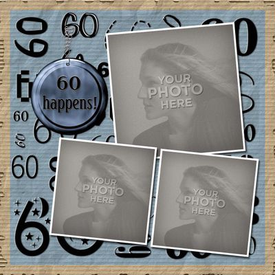 Digital Scrapbooking Kits | 60th Birthday Template-(LLLCrtn ...
