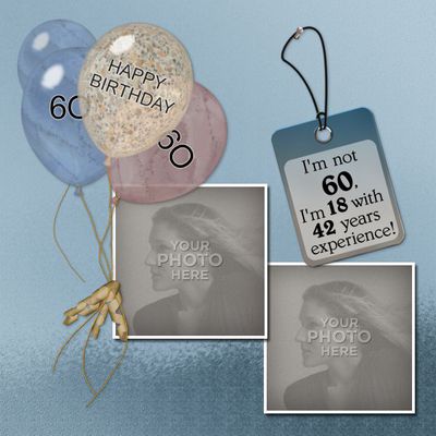 Digital Scrapbooking Kits | 60th Birthday Template-(LLLCrtn ...