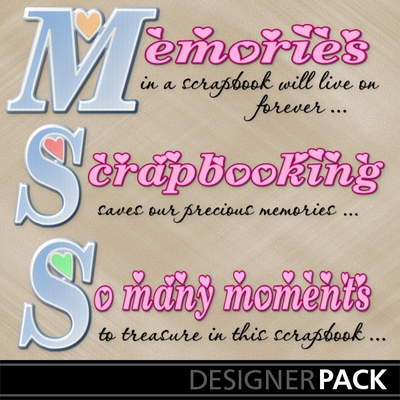 Digital Scrapbooking Kits | Scrapbook Word Art-(LLLCrtn) | Decorative ...