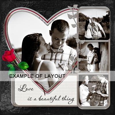 Digital Scrapbooking Kits | Love Cluster Frame-(LLLCrtn) | Babies ...
