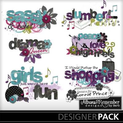 Digital Scrapbooking Kits | Teen Girl Word Art-(DASA) | Girls | MyMemories