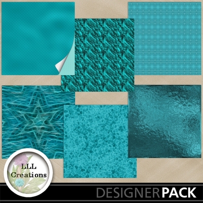 Digital Scrapbooking Kits | Turquoise Paper Pack-(LLLCrtn) | Babies ...