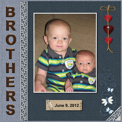 Digital Scrapbooking Kits | Brothers Paper Set-(LLLCrtn) | Babies ...