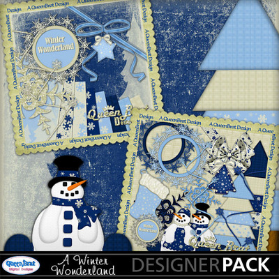 Digital Scrapbooking Kits | A Winter Wonderland-(QueenBr) | Holidays ...