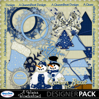 Digital Scrapbooking Kits | A Winter Wonderland-(QueenBr) | Holidays ...