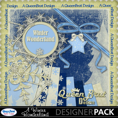 Digital Scrapbooking Kits | A Winter Wonderland-(QueenBr) | Holidays ...