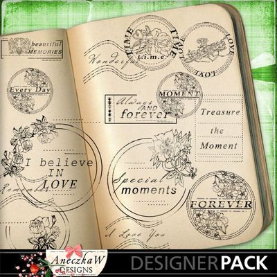 Digital Scrapbooking Kits | Wordart Stamps-(aniaw) | Love, Word Design ...