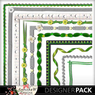 Digital Scrapbooking Kits | Borders Bundle-(aniaw) | Babies, Birthdays ...
