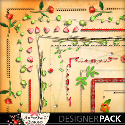 Digital Scrapbooking Kits | Borders Bundle-(aniaw) | Babies, Birthdays ...