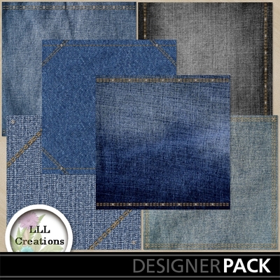 Digital Scrapbooking Kits | Denim Paper Set | Boys, Decorative, Friends ...
