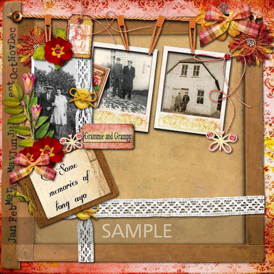 Digital Scrapbooking Kits | Vintage Memory Board-(aniaw) | Friends ...