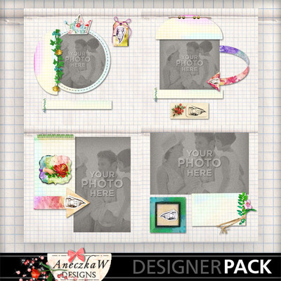 Digital Scrapbooking Kits | Altered Art Template-(aniaw) | Decorative ...