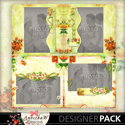 Digital Scrapbooking Kits | You are my world Template 3-(aniaw ...