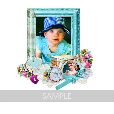 Digital Scrapbooking Kits | Love Cluster Frame-(aniaw) | Decorative ...