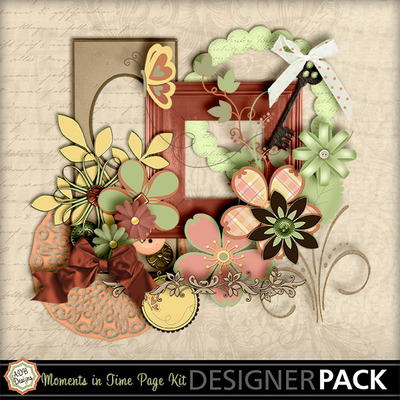 Digital Scrapbooking Kits | Moments in Time Page Kit-(ADBD) | Heritage ...