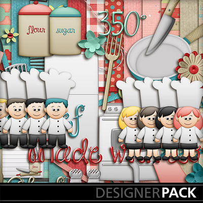 Digital Scrapbooking Kits | In the Kitchen-(FranB) | Celebrations ...