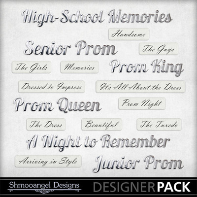 Digital Scrapbooking Kits | Prom Date-(Shmoang) | Celebrations ...